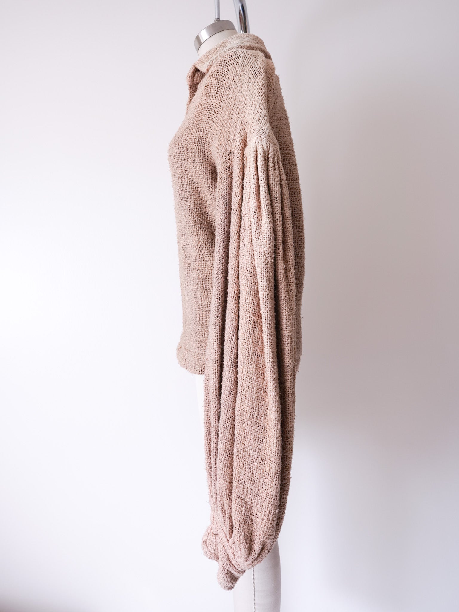 Extreme Sleeve Woven Nubby Blouse – Carny Couture