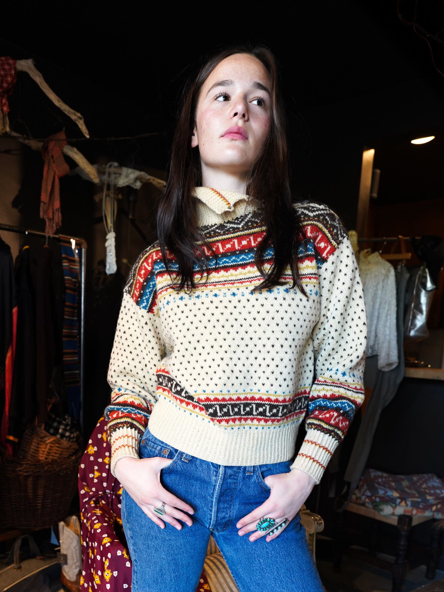 Hand Knit Folksy European Sweater – Carny Couture