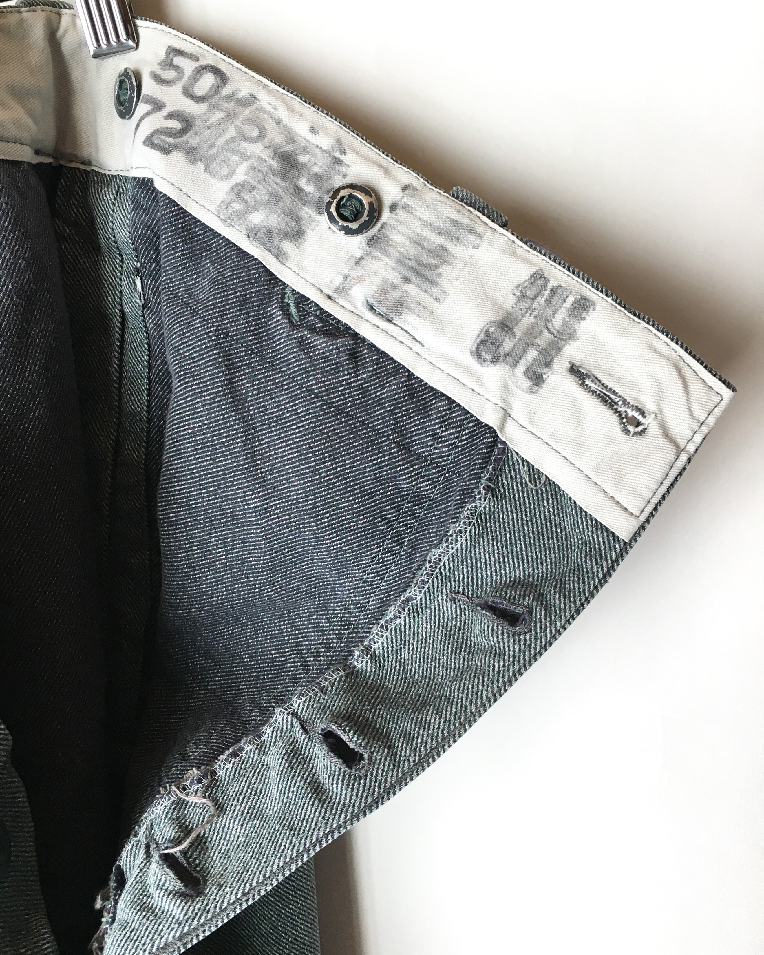 Oversized Blue-Gray European Work Pants – Carny Couture