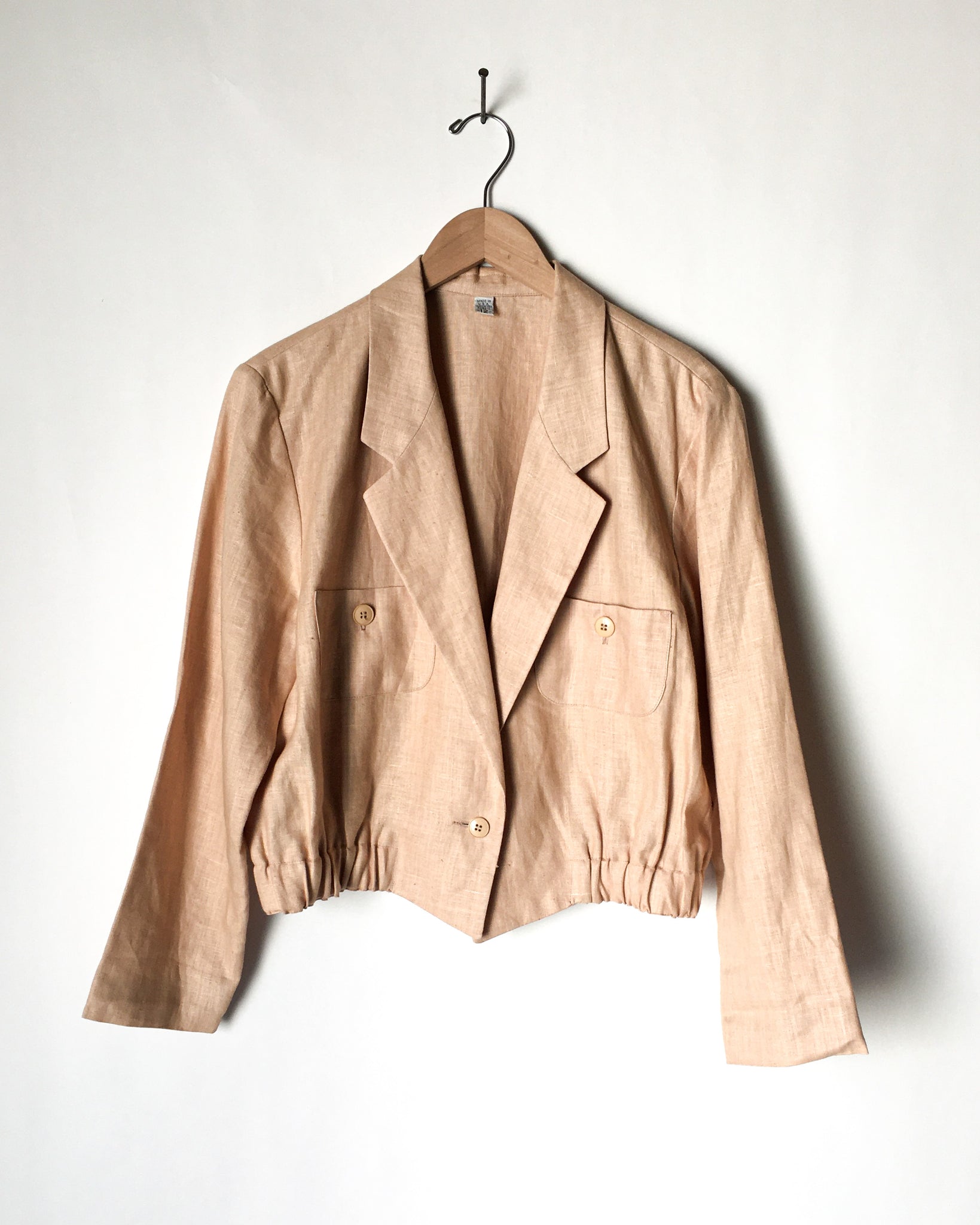 Cropped Linen Jacket – Carny Couture