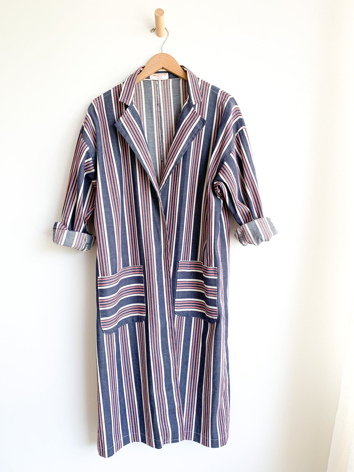 1940's Denim Striped Duster – Carny Couture