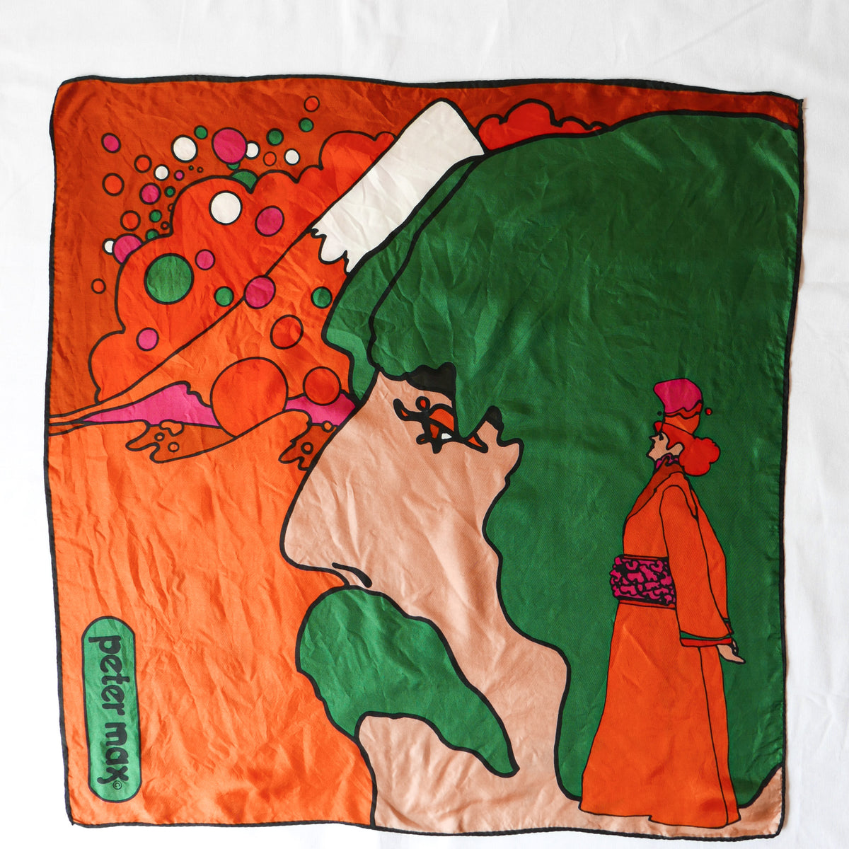 1970's Peter Max Self Portrait Scarf – Carny Couture