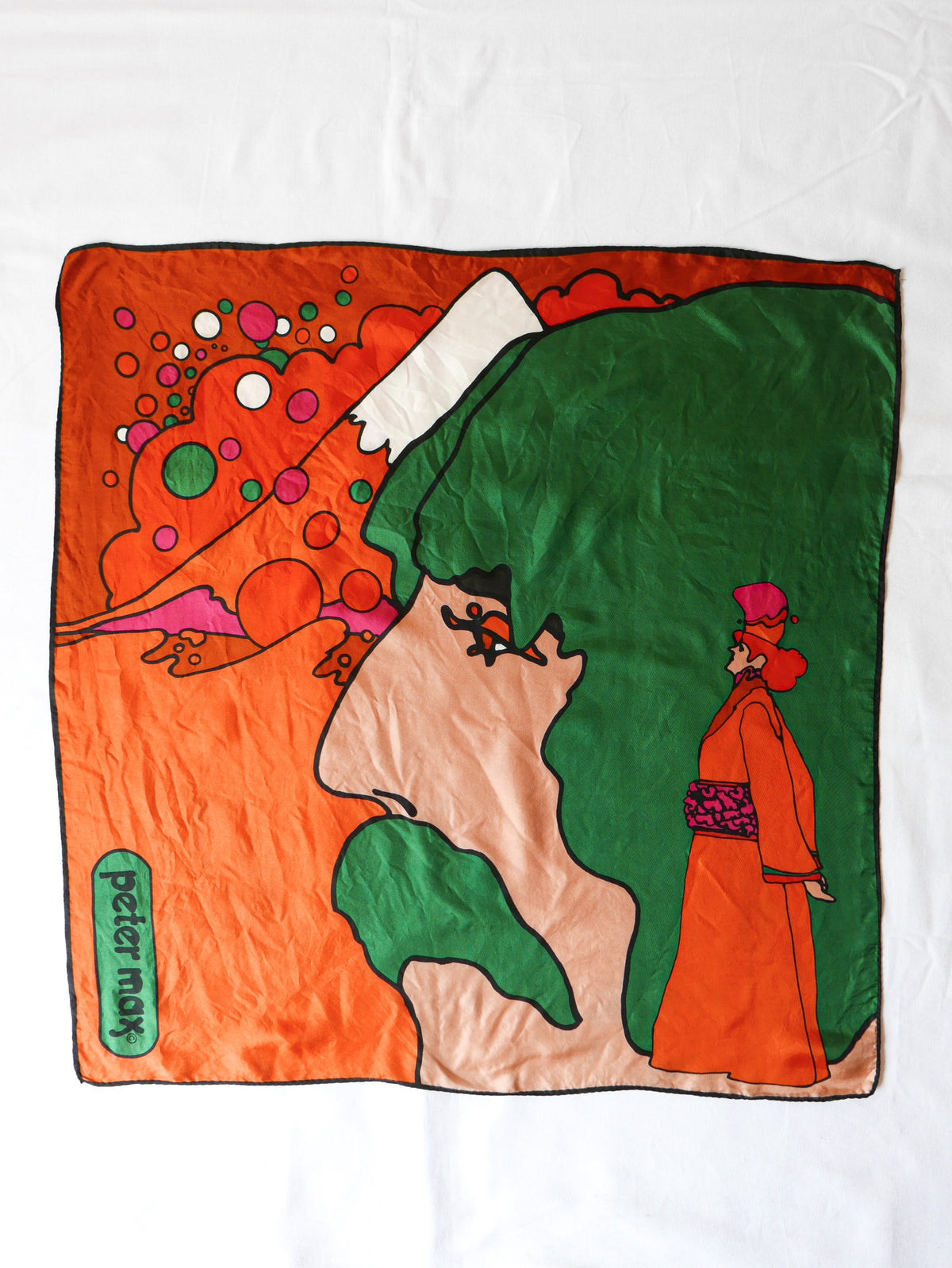 1970's Peter Max Self Portrait Scarf – Carny Couture