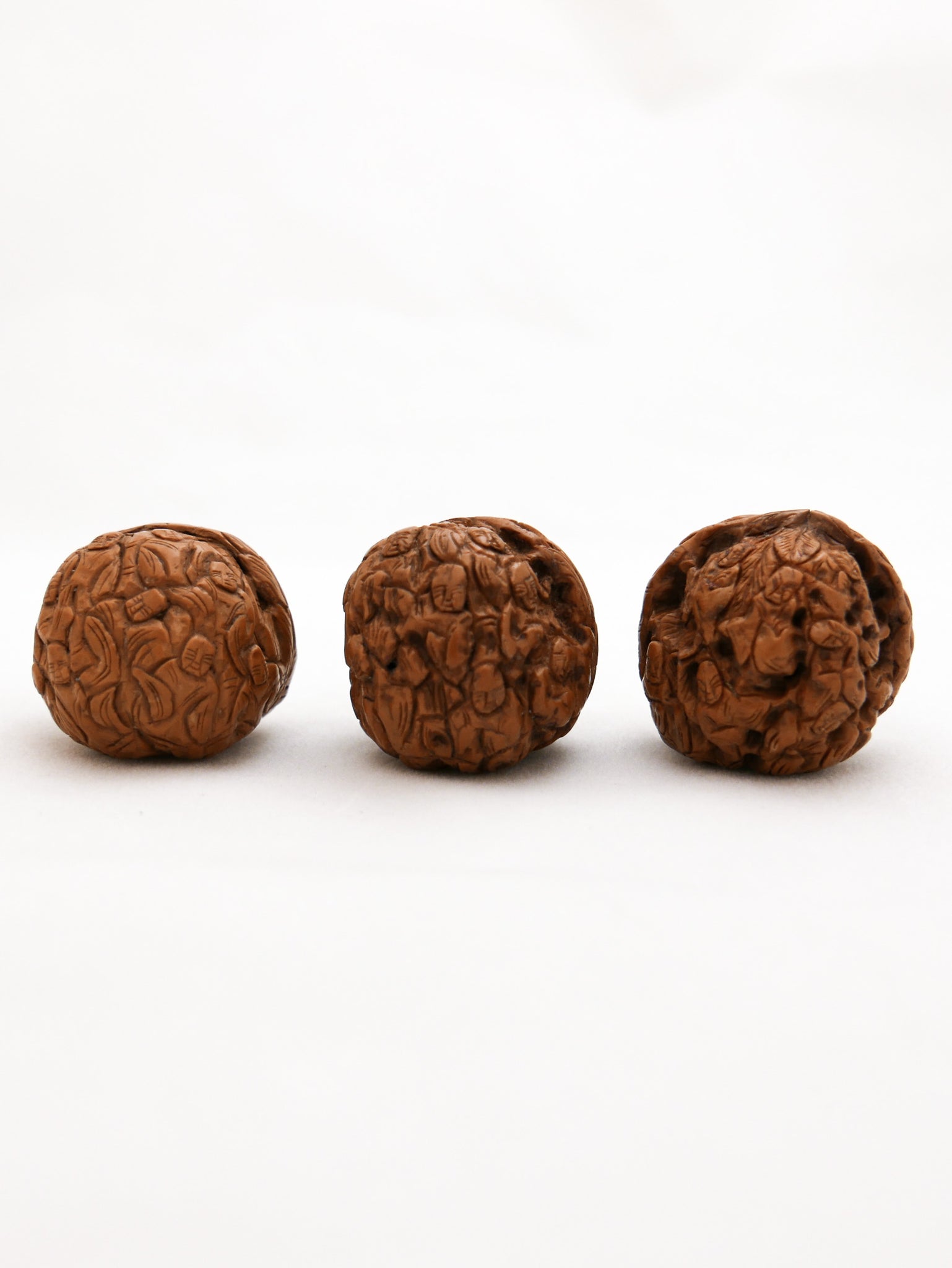 Carved Chinese Walnuts Set of Three – Carny Couture