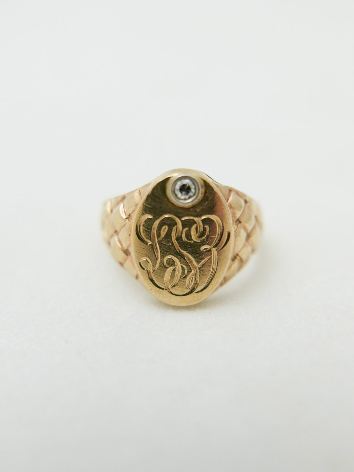 14K Gold Diamond Signet Ring – Carny Couture