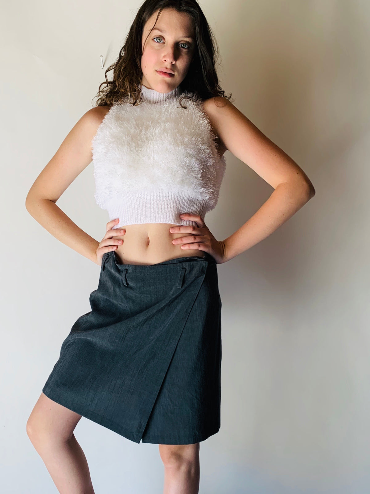 Fuzzy Sleeveless Sweater Top – Carny Couture