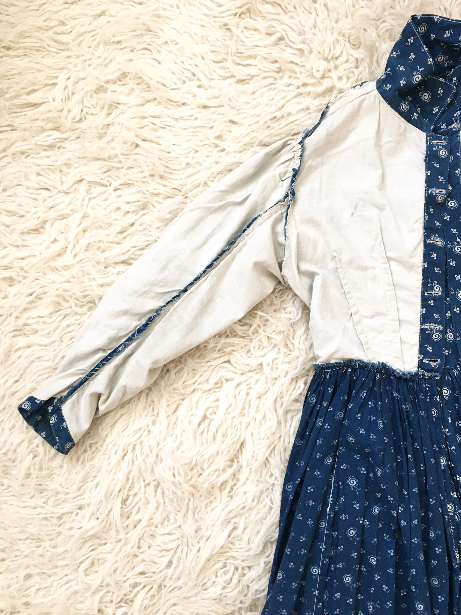 1800’s Calico Print Cotton Prairie Dress – Carny Couture