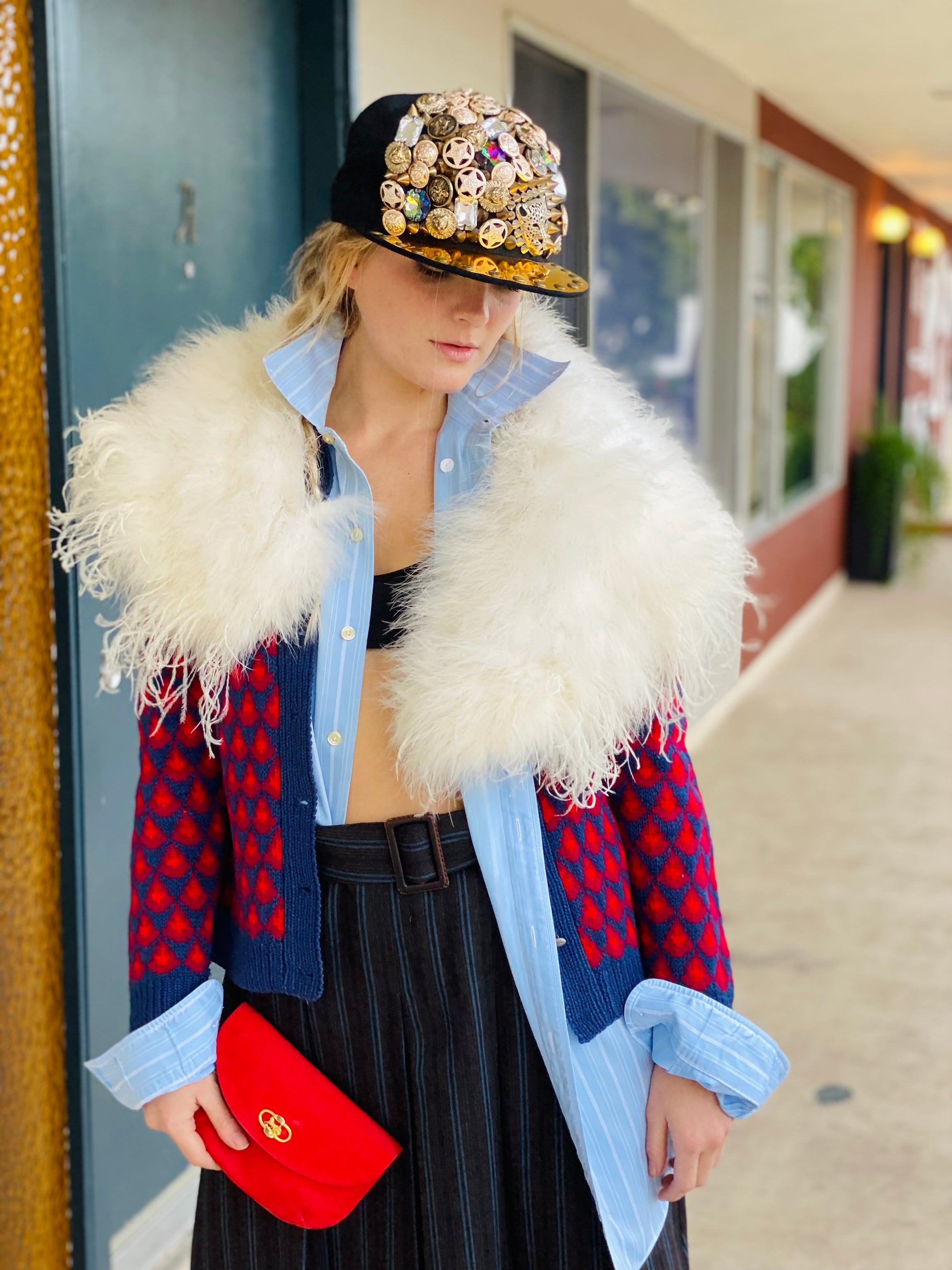 1980's Heavy Embellishments Bling Hat – Carny Couture