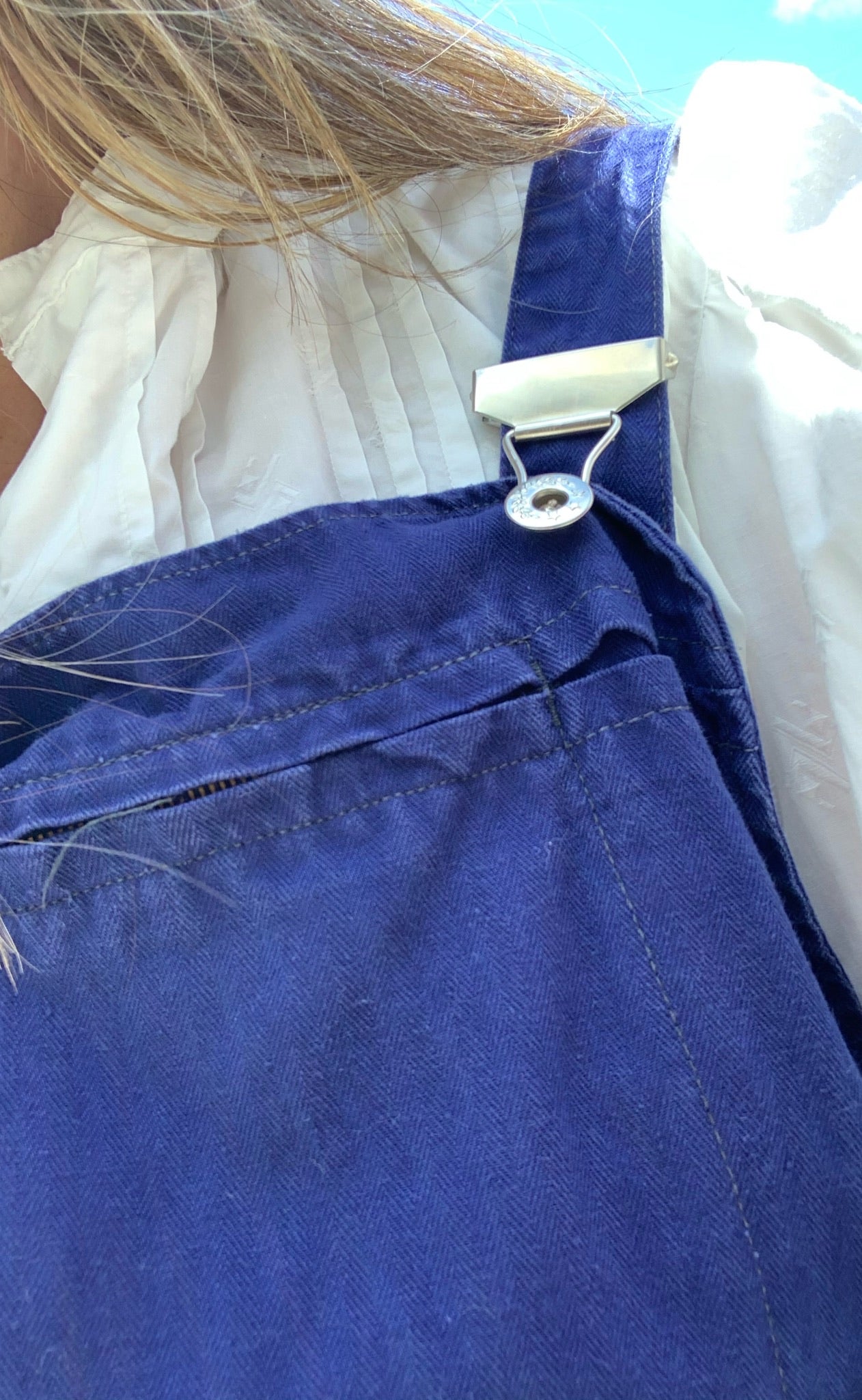 French Blue Cotton Overalls – Carny Couture
