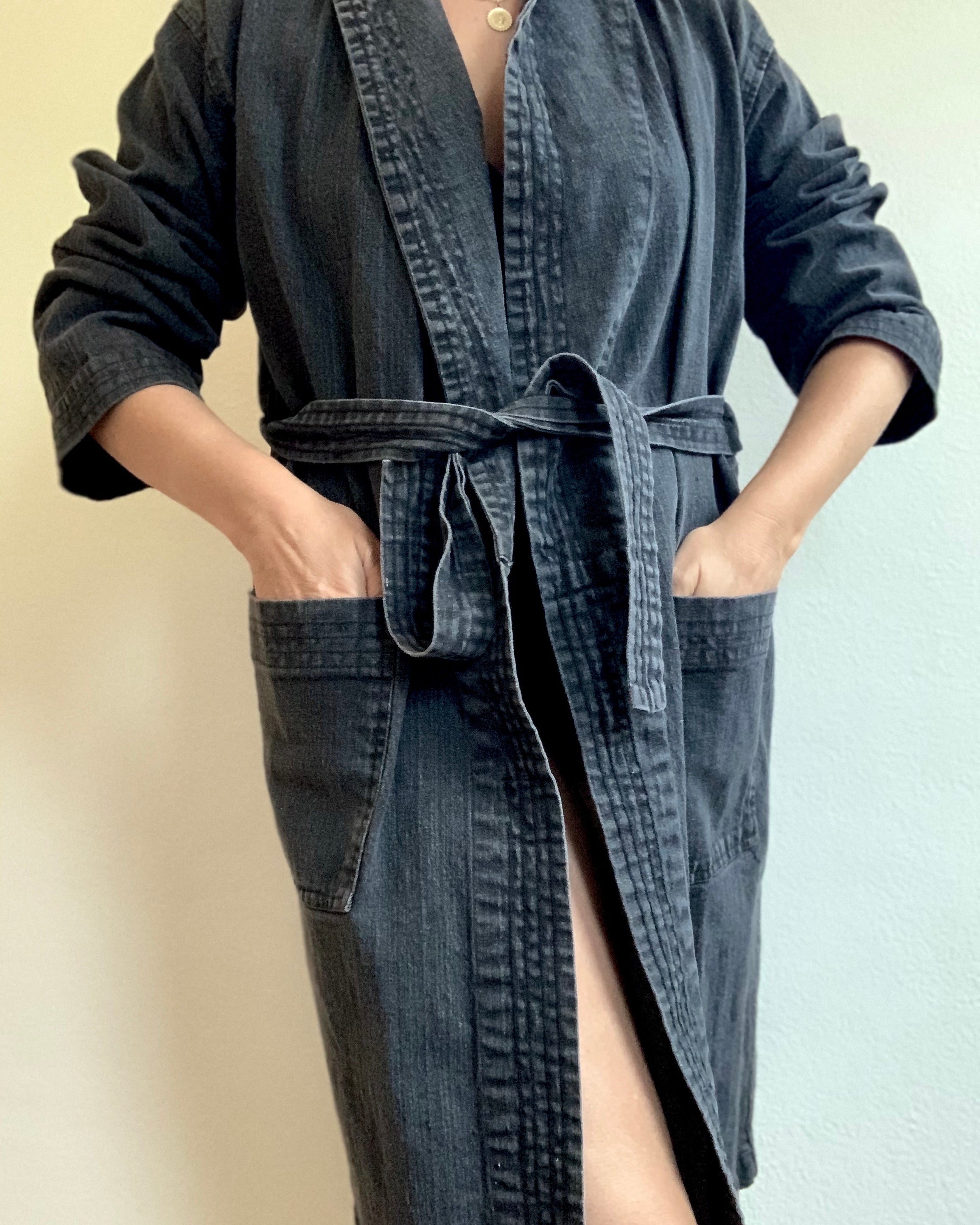 Black Denim Trench – Carny Couture