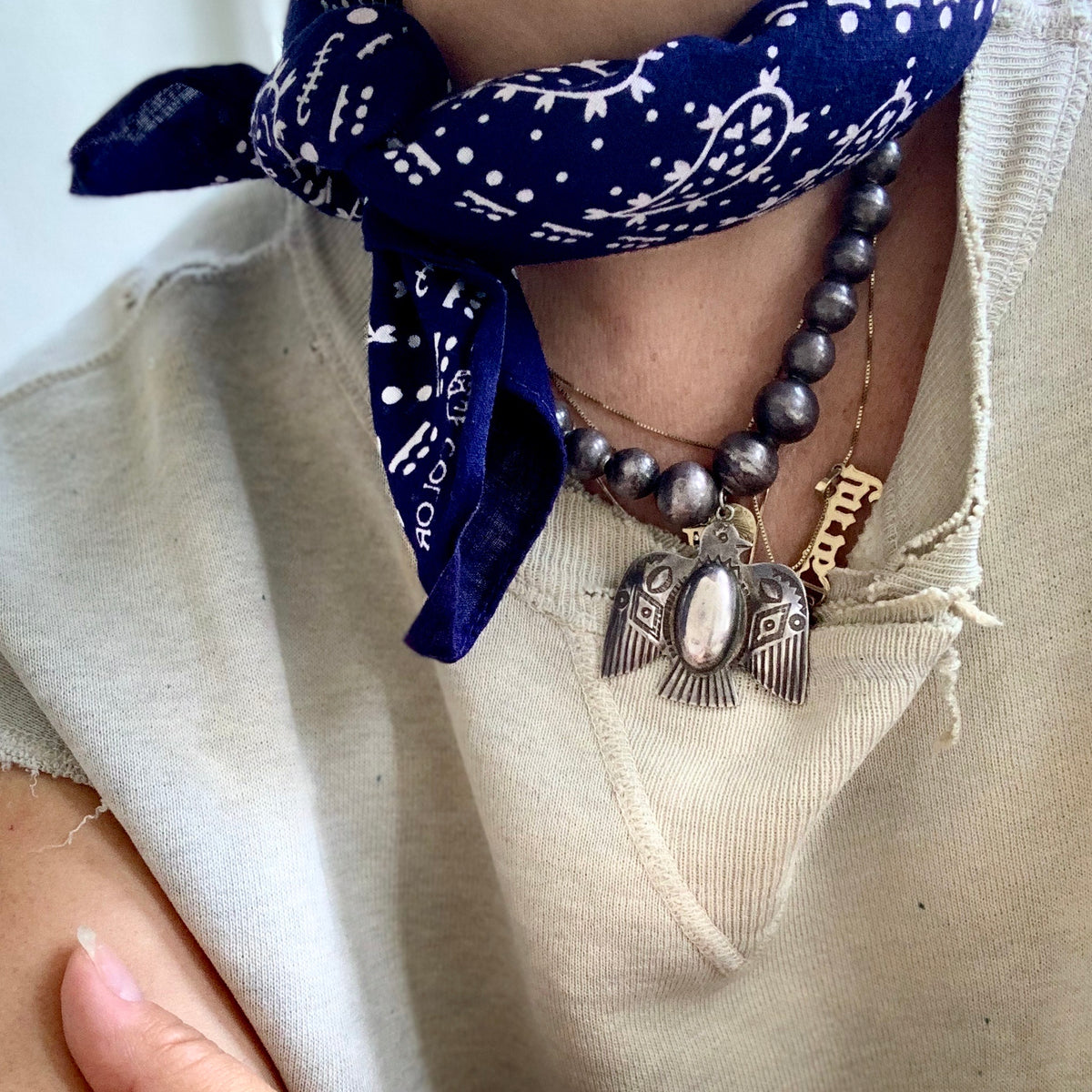 Trunk Down Blue Bandana – Carny Couture