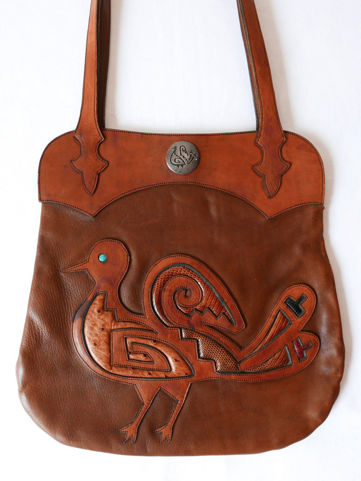 1960's Leather Artisan Bird Purse – Carny Couture